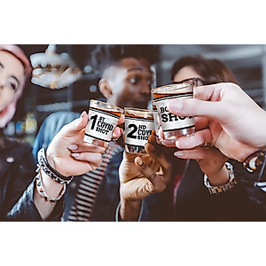 Garybank 1st & 2nd & Booster Covid Shot Glass Set, Cute Funny Quarantine Gifts, Fun Shot Glasses Gifts for Mother's Day, Mom, Dad, Nurse, Men, Christmas/Thanksgiving/Graduation/Valentine's Day