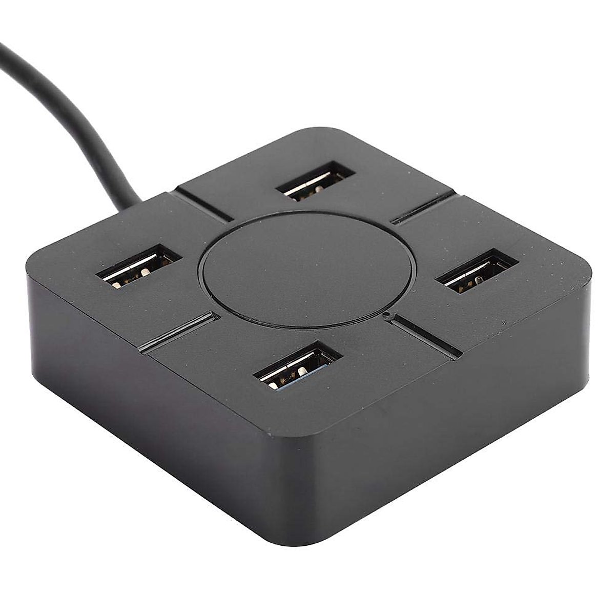 Docking Station, Black USB Hub, Hub, USB3.0 High Speed Transmission for Keyboard U Disk for Mouse Card Reader(Black)