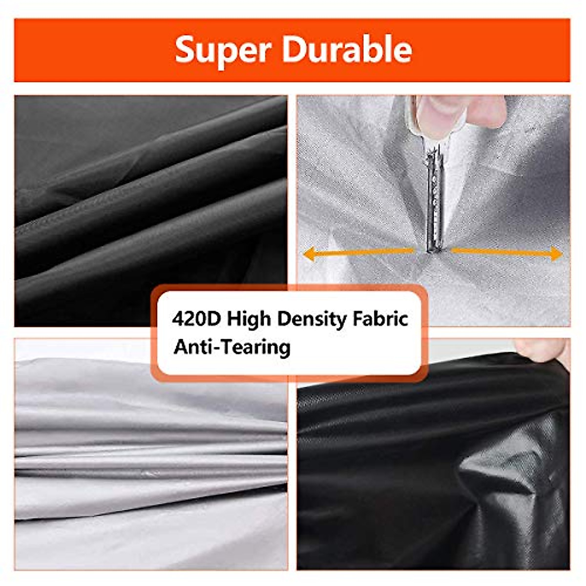 Vodche Fire Pit Cover Round for Fire Pit 22 Inch - 32 Inch, 420D Heavy Duty Outdoor Fire Pit Cover Full Coverage Patio Outdoor Fireplace Cover, Waterproof, Dustproof and Anti UV, Fit All Seasons