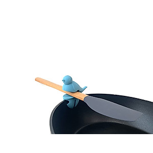 Spoon Pot Pan Holder Spatula Bracket Clip Set Heat Resistance Silicone Kitchen Gadgets Fun Kitchen Gadget BPA-Free, Non-Slip Spoon Holder Stove Organizer (2)