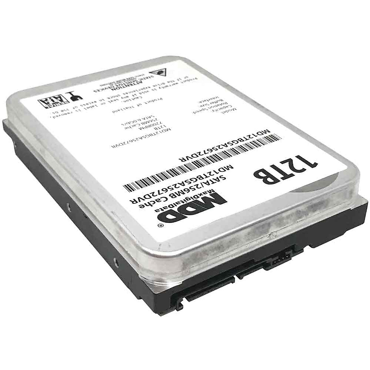 MDD 12TB 7200 RPM 256MB Cache SATA 6.0Gb/s 3.5inch Internal Hard Drive for Surveillance Storage (MD12TBGSA25672DVR) - 3 Years Warranty