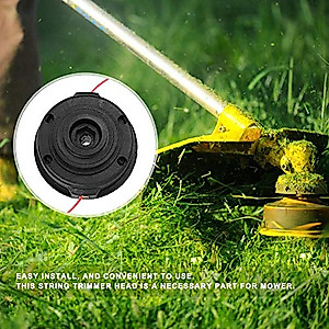 Lawn Mower Trimmer Head Replacement with Two Knob Brush Cutter Garden Tools Accessory