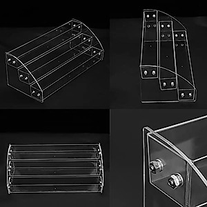 CHICIRIS Multi-Layers Clear Acrylic Display Stand Rack Organizer Cosmetic Storage Box ​Display Shelf (Three Layer)