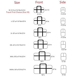 DoYiKe Extra Large Storage Duffle Bag with Zippers and Handles, Heavy Duty Big Foldable Duffle Bag for Travel-42x23x13.5Inch