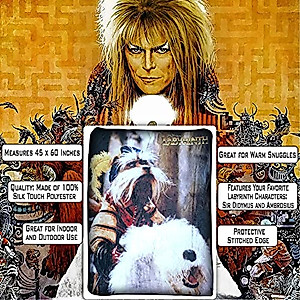 Jim Henson's Labyrinth Sir Didymus Fleece Throw Blanket, Multicolor, One Size