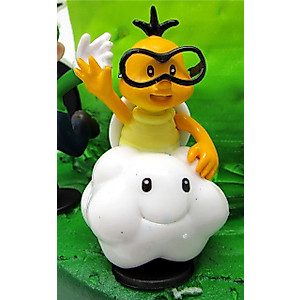 Mario Brothers Birthday Party 22 Piece Mario Birthday Cake Topper Featuring Mario, Luigi, Bullet, Toad, Mushroom, Goomba, Koopa, Shy, Bomb, Lakitu Spiny, Mario Coins, Large Bomb, and 6 Mario 1"