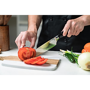 YEHOK Chef Knife | 8 Inch Professional Kitchen Knife | German High Carbon Stainless Steel | Ultra Sharp Blade and Ergonomic Handle for Chopping, Slicing | Chef's knives with Gift Box