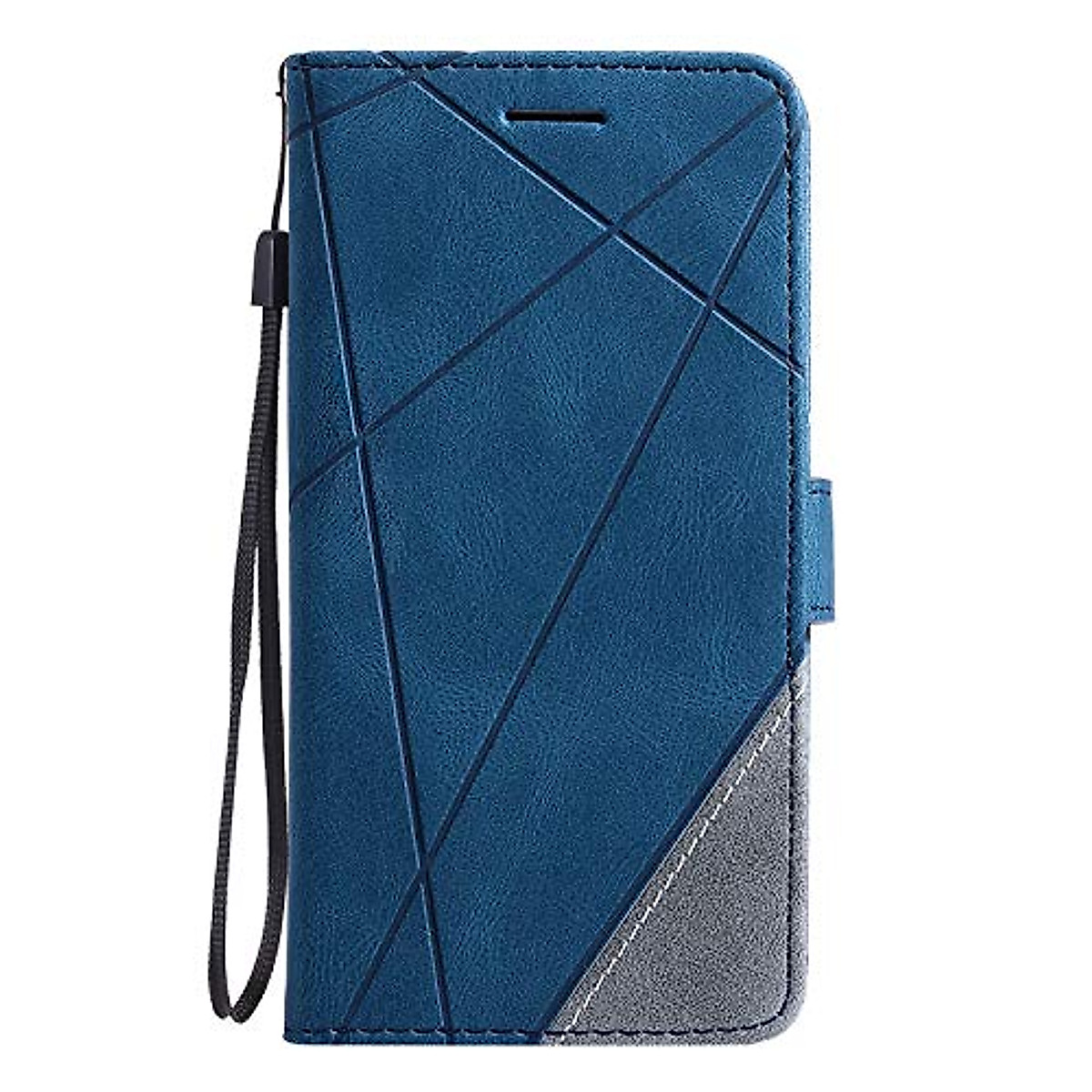 QiongNi Case for Oppo Reno6 Pro 5G Leather Cover,Case for Oppo Reno 6 Pro 5G Case Cover,Case for Oppo Reno 6 Pro 5G PEPM00 CPH2249 Case Flip Pu Leather Cover Blue