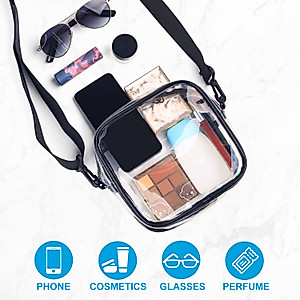 Neurora Clear Purses for Women Stadium, Clear Bag Waterproof for Ballgames, Festivals, More Flexible and Durable Design