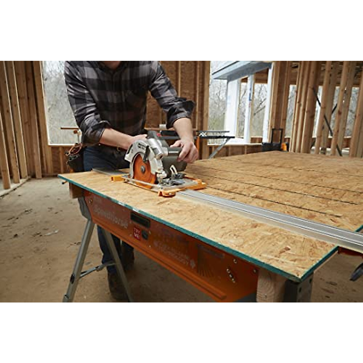 Bora NGX Saw Plate Includes 55" Non-Chip Strip That Elimates Tear Out, Designed for Straight Cuts While Using The NGX Clamp Edge System, 544001