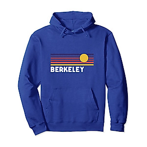 Berkeley California Retro Vintage Style Sunset Souvenir Pullover Hoodie