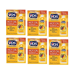 Vo5 Hot Oil Therapy Treatment 2 Count 0.5 Ounce (14ml) (6 Pack)