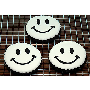 Designer Stencils Peace & Happiness Cookie Set Stencils, Beige/semi-transparent