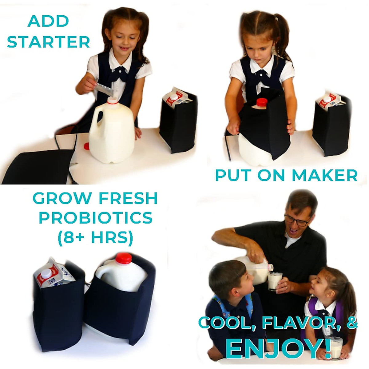 Probiotic Maker™ Protein Shake Maker Kefir Maker Yogurt Maker.