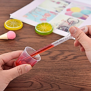 30ml Plastic Liquid Measuring Cups - Mini Clear Kitchen Medicine Cups Transparent Labs Graduated Beakers Baking Cooking Home Lab Measure Tool (10 Packs,1oz,Transparent)