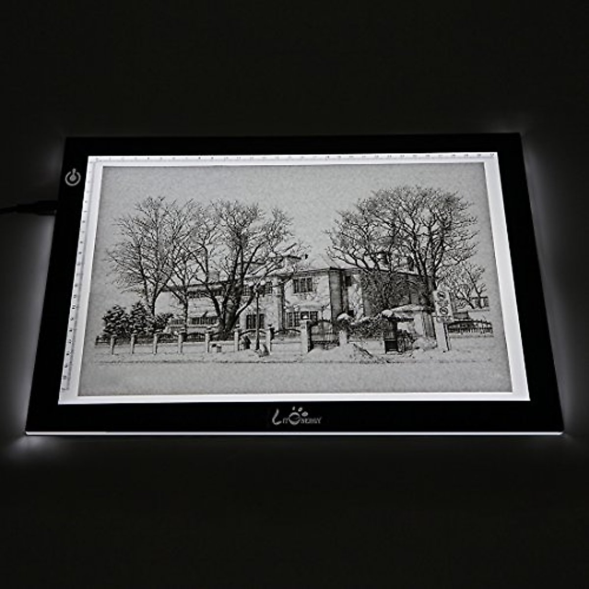 LitEnergy Portable A4 LED Copy Board Light Tracing Box, Ultra-Thin Adjustable USB Power Artcraft LED Trace Light Pad for Tattoo Drawing, Streaming, Sketching, Animation, Stenciling