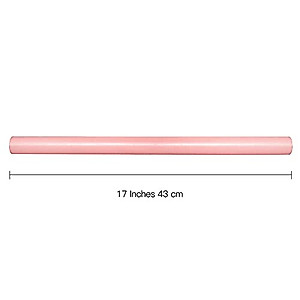 RUSPEPA Pink Matte Wrapping Paper - Solid Color Pearly - lustre Paper Perfect for Wedding, Birthday, Christmas, Baby Shower -17 Inches X 32.8 Feet