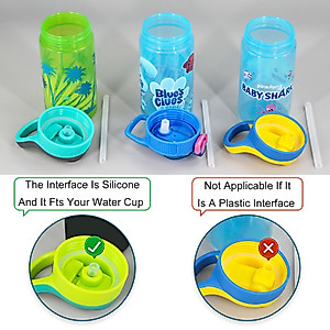 KLOWOAH Replacement Straws Compatible with Zak 16oz Water Bottle, (Pack of 6)