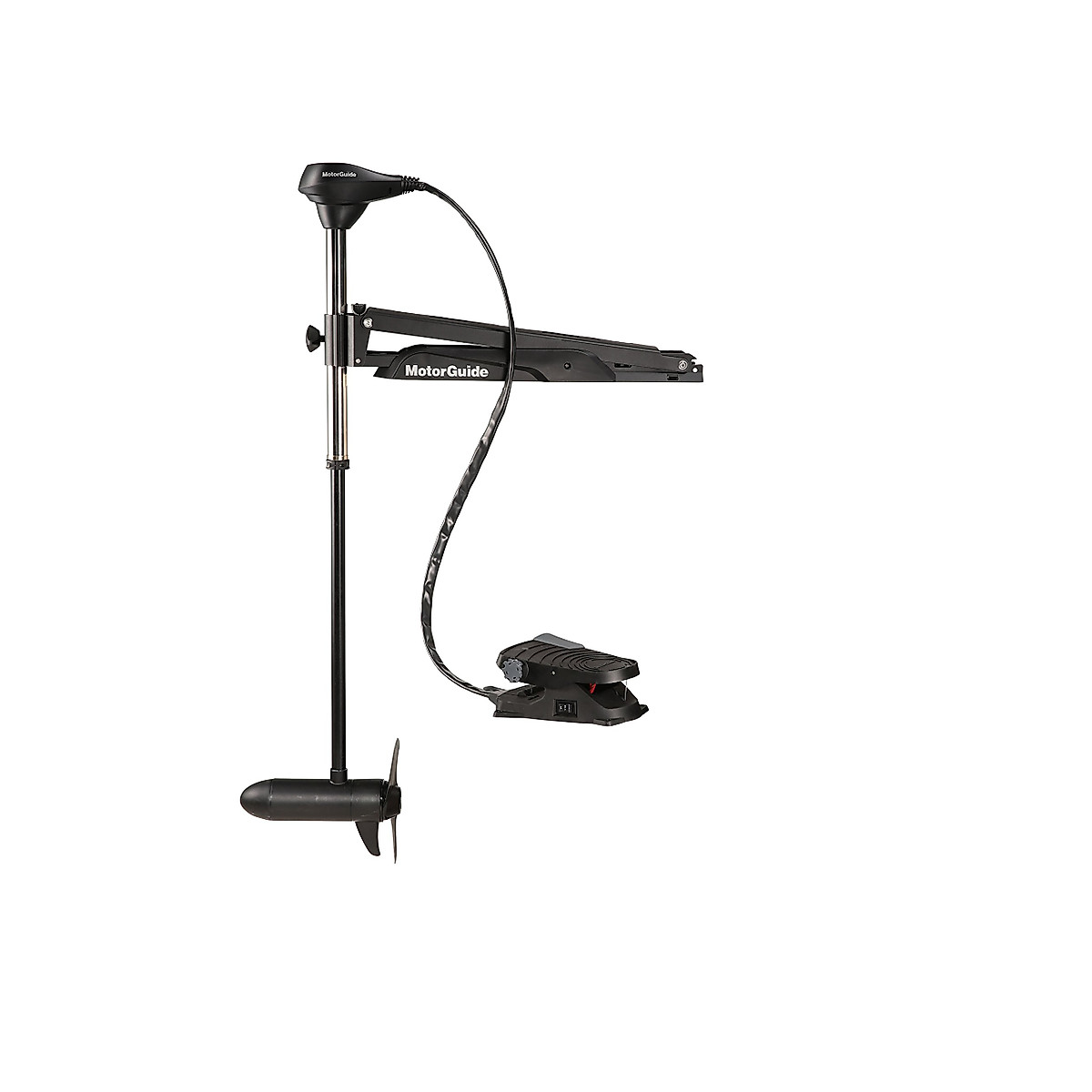 MotorGuide 940200050 X3 Freshwater Bow Mount Trolling Motor — Cable Steer, Foot-Control — 36-Inch Shaft, 45-Pound Peak Thrust