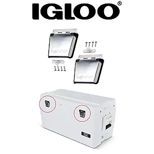 Igloo Cooler Stainless Steel Latch with 2-Screw Winged Post (2-pk)