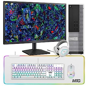 Dell OptiPlex Computer Desktop PC, Intel Core i5 3rd Gen 3.2 GHz, 16GB RAM, 1TB HDD, New MTG 22 inch LED Monitor (Brand Vary), MTG Gaming Kit, WiFi, Windows 10 Pro (Renewed)