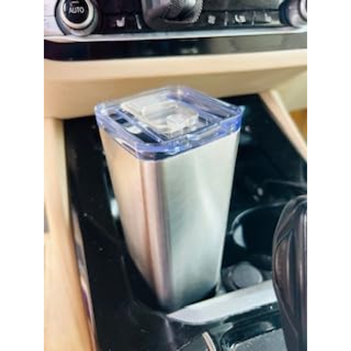 Boxy Double-Wall Insulated Stainless Steel Tumbler Set, 20oz, 2-Pack with Handle and Without Handle, Includes Lids and Straws