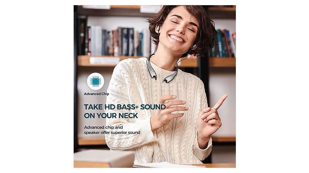 Neckband Bluetooth Headphones with 22hrs Playtime