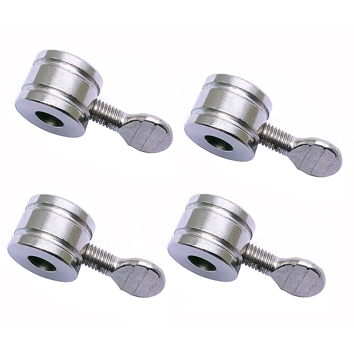 Jiayouy 4Pcs Counterweight Mounted for Drum Kit Hammer Beater Silver