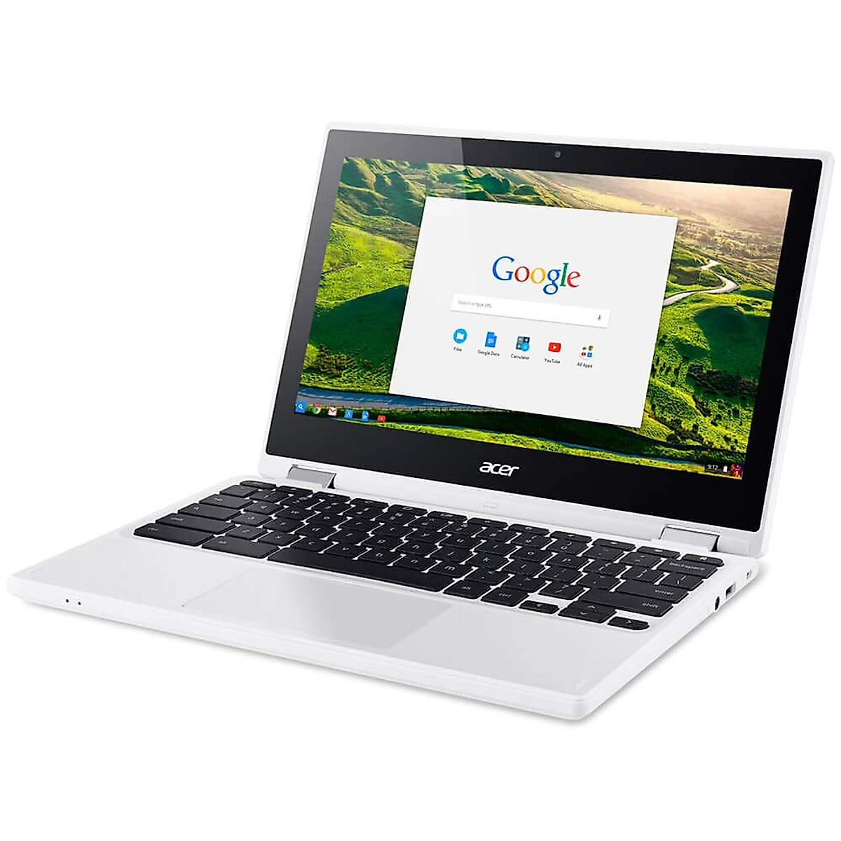 Acer - R 11 2-in-1 11.6" Touch-Screen Chromebook - CB5-132T-C9KK - Intel Quad-Core Celeron N3160 - 4GB Memory - 32GB eMMC Flash Memory - White