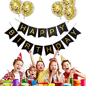 Birthday Party Decorations Happy Banner Balloons Decor for Boys Girls Men Women 36 Pieces