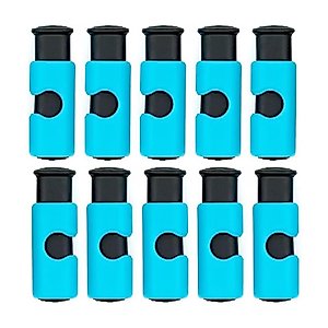 EYAKEG Bag Clips, 10 Pack, Squeeze and Lock Bread Bag Clips for Food Storage, Plastic Bag Closure Clips, Blue