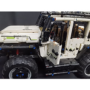 FLYINTOYS ZYLEGEN 6X6 Off Road Pickup Truck Building Blocks and MOC Building kit, Wrangler Set to Build,Collectible Model Car Kits Birthday Gift for Audlts Boy Men,2957PCS