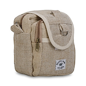 Suman Enterprises Pure Hemp Bag Handicraft Stylish Sling Bag Elegant Style Bag For Travel & Walk(White)