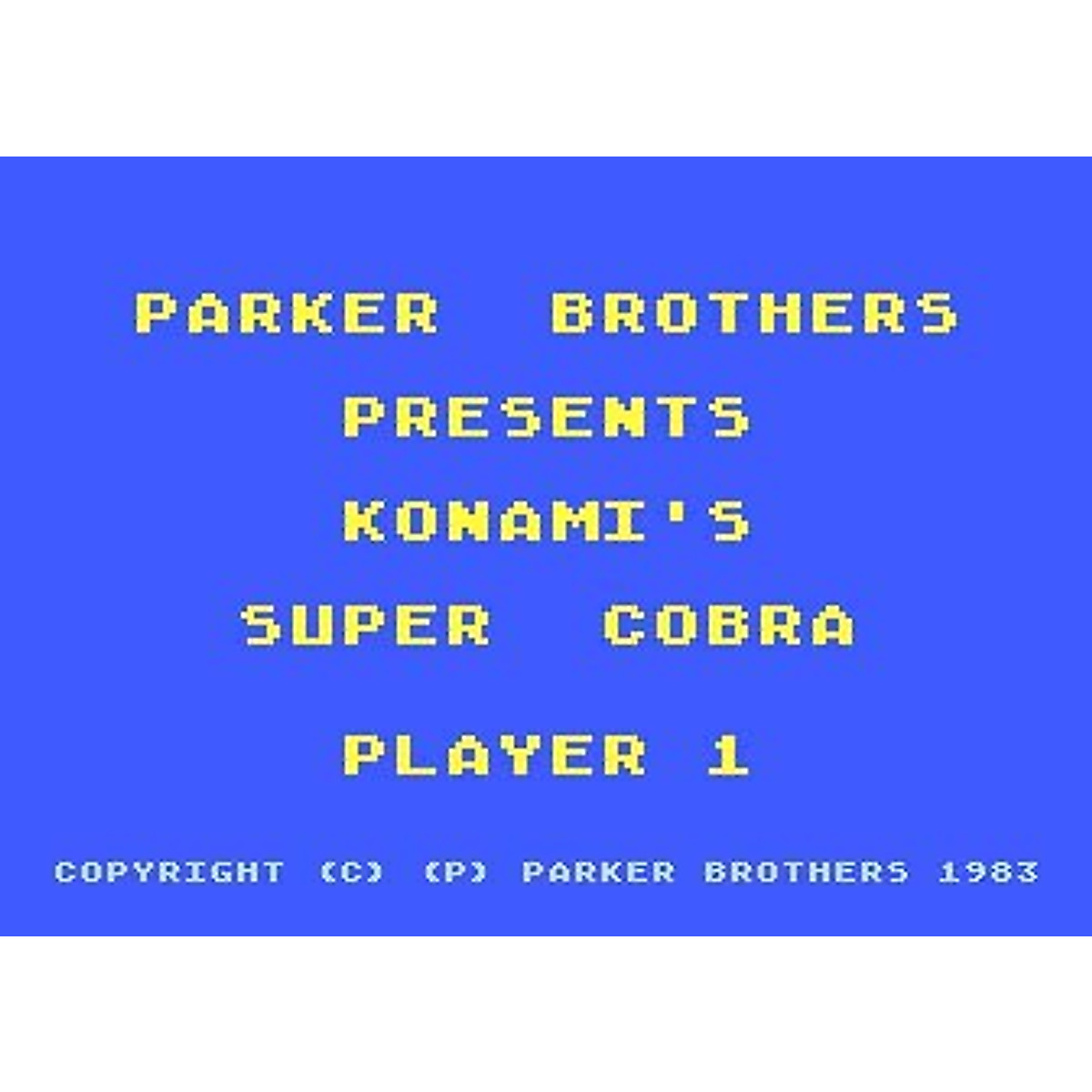 SUPER COBRA ATARI 5200