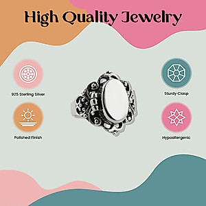 FashionJunkie4Life Victorian Scroll Poison Ring - 925 Sterling Silver, Sizes 6-10, Pillbox Ring (9)