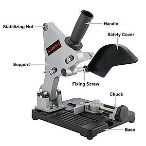Angle Grinder DIY Angle Grinder Cast Iron Stand Grinder Holder Cutter Support Bracket Holder Cutting Machine for 115/125mm Angle Mill