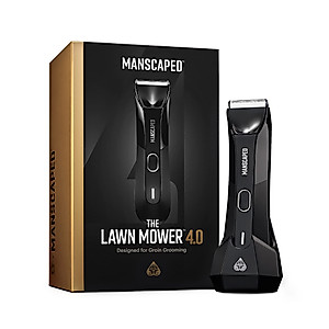 MANSCAPED® The Handyman™ & The Lawn Mower® 4.0 - Men's Compact Face Shaver with Dual-Action SkinSafe™ Blade Head and Electric Groin & Body Hair Trimmer