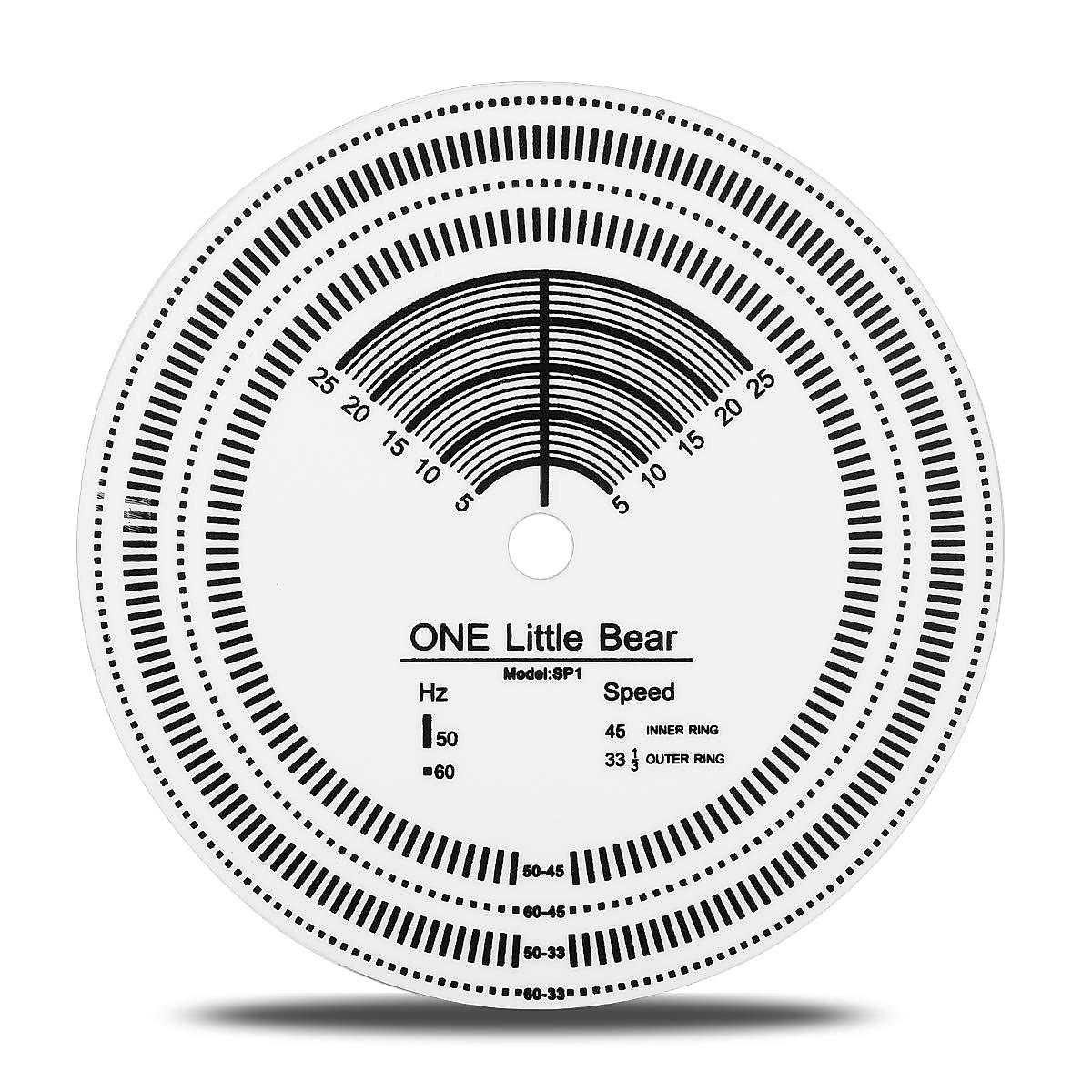 Douk Audio Nobsound D60 50 / 60Hz Stroboscopic Speed Strobe Light Tachometer Disc for Turntable LP Record Player