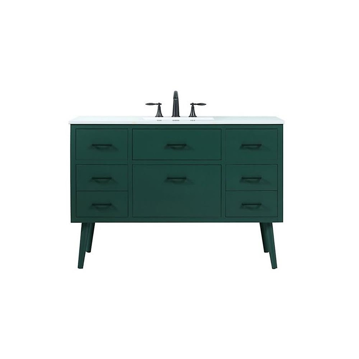 Elegant Kitchen and Bath 48 inch Bathroom Vanity Cabinet - Green