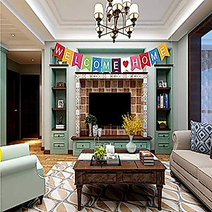 Gyzone Welcome Home Garland Banner Supplies for Kids and Adults Birthday Party Decorations Party Supplies