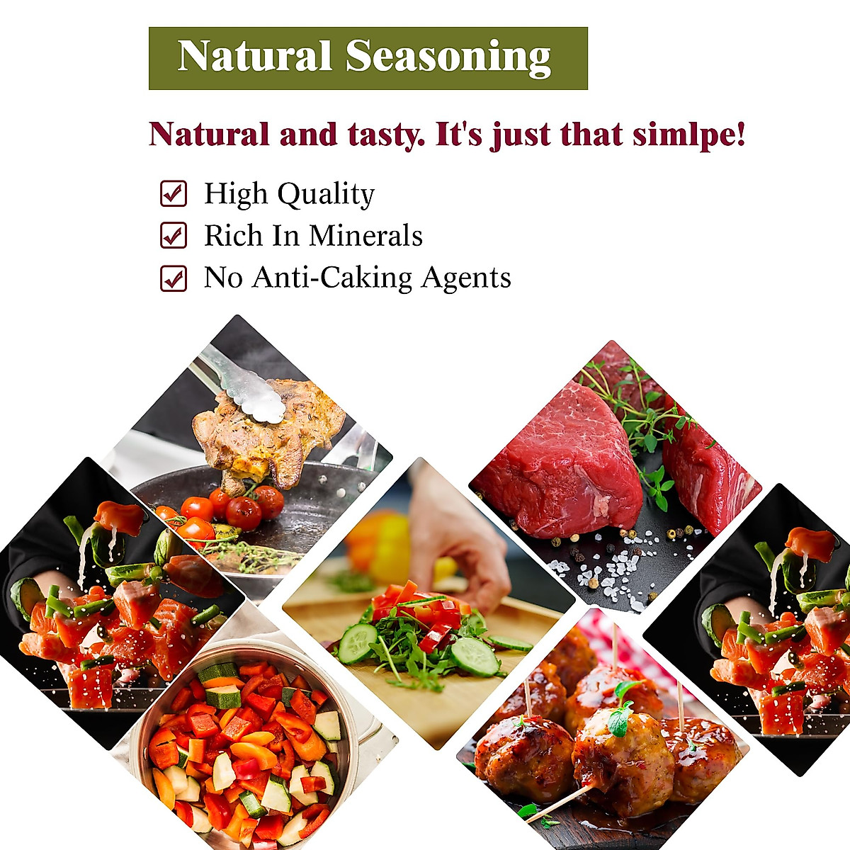 Himalayan Chef Himalayan Pink Salt 80 oz (2.26kg), Non-GMO, Kosher, Coarse Grain, Nutrient and Mineral Dense for Health, Gourmet Pure Crystal Pink Salt, Pink Salt for Grinder, Himalayan Salt, 5 Pound (Pack of 1)