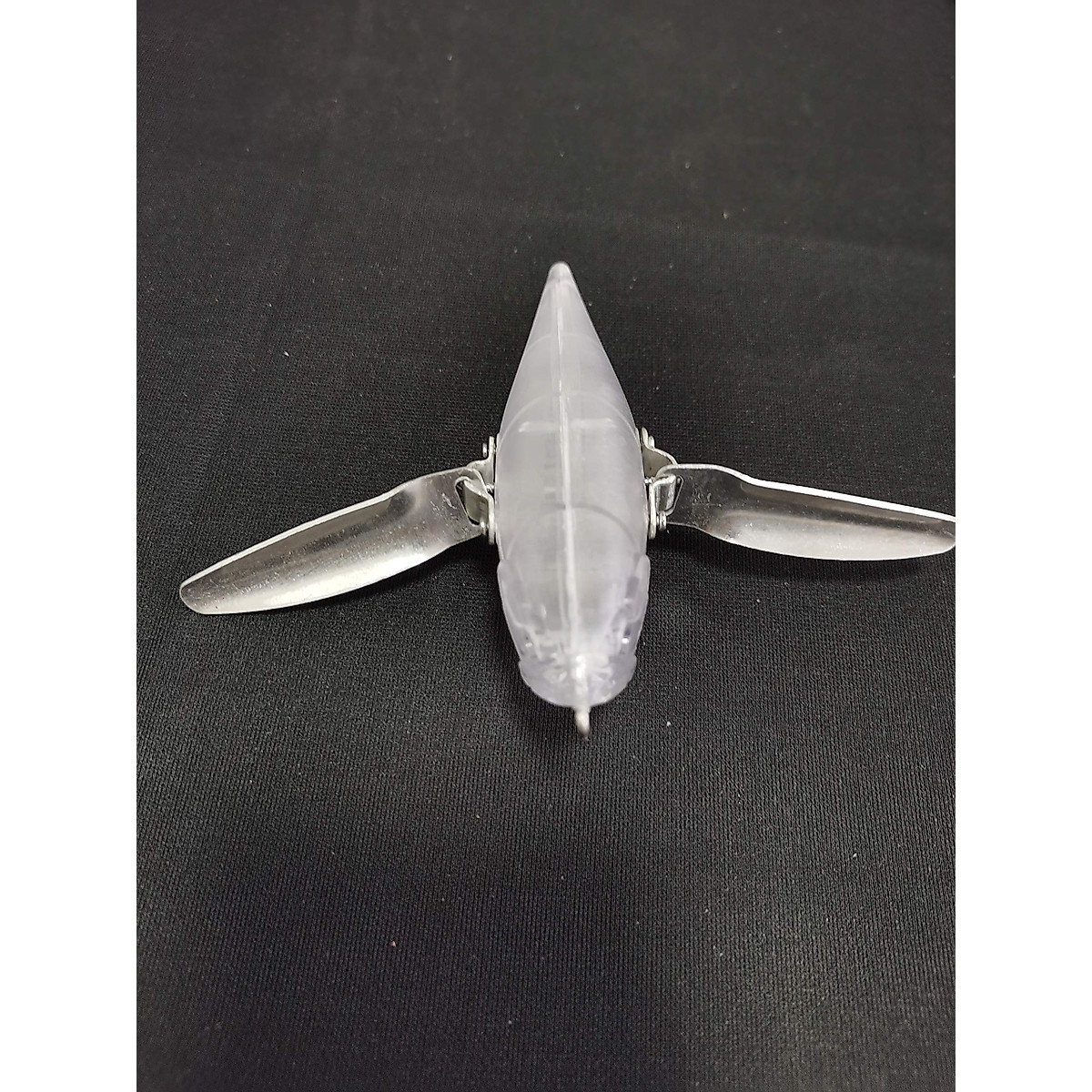 3Pcs Fishing Unpainted Minnowbait Fishing Blank Lure Body with Wing Popperbait Lipless Total 131mm 29.8g Simulation Flying Fish 8418 with Free Eye