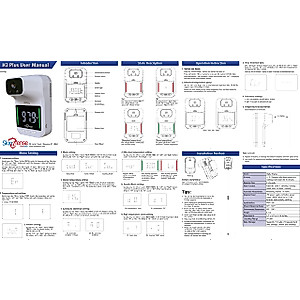 SkinDfense K3 Plus Advance Automatic Temperature Monitor – Infrared Machine with Floor Stand – Non Contact Digital Forehead Scanner System for Adults & Children