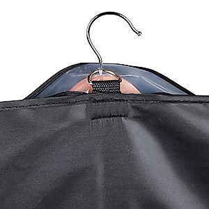 Univivi Garment Bag Suit Bag for Storage and Travel 43 inch, Washable Suit Cover for T-Shirt, Jacket, Suits, Coats, Set of 5, Oxford Fabrics