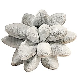 WANYIN 3D Succulent Pillow-9.8 Inches Cute Stuffed Plant Plush Pillows,Soft Succulents Cactus Pillow Novelty Plush Cushion for Garden Bedroom Home Decor