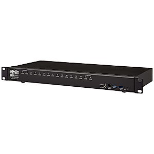 Tripp Lite KVM Switch, 16 Port HDMI USB with Audio and USB Sharing KVM Switch, 1U Rack Mount (B024-HU16)