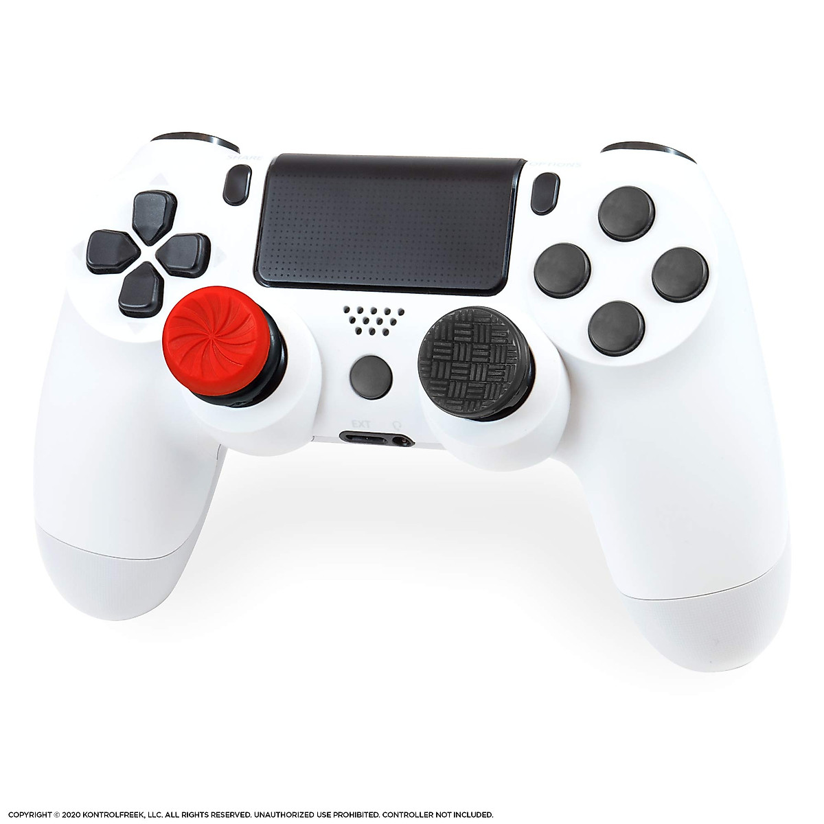 KontrolFreek Gamerpack Inferno + Omni Performance Thumbsticks for PlayStation 4 (PS4) and PlayStation 5 (PS5) | 2 High-Rise (Inferno) 2 Low Rise (Omni)