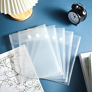 30 Pieces Large Stamp and Die Storage Pockets Clear Die Storage Envelopes Scrapbooking Storage Cutting Dies Stencil Organizer Holder Album Embossing Crafts Card Making Stamp Storage (7 x 9.4 Inch)