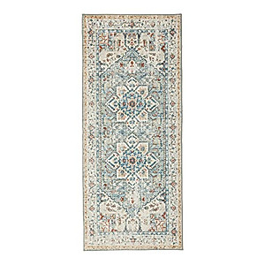 Lbris Washable Runner Rug,2'x6',for Hallway Laundry Room Kitchen Entryway Bathroom,Non Slip Rug Runners with Rubber Backing,Non Skid Stain-Resistant Non Shedding Runners(Vintage)