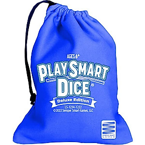 PlaySmart Dice Deluxe: Sharpen Math Skills at Home and On The Go with Uniquely Numbered Math Dice and 11 Fun Math Games That Help Kids Master Mental Math. Perfect Travel Game!